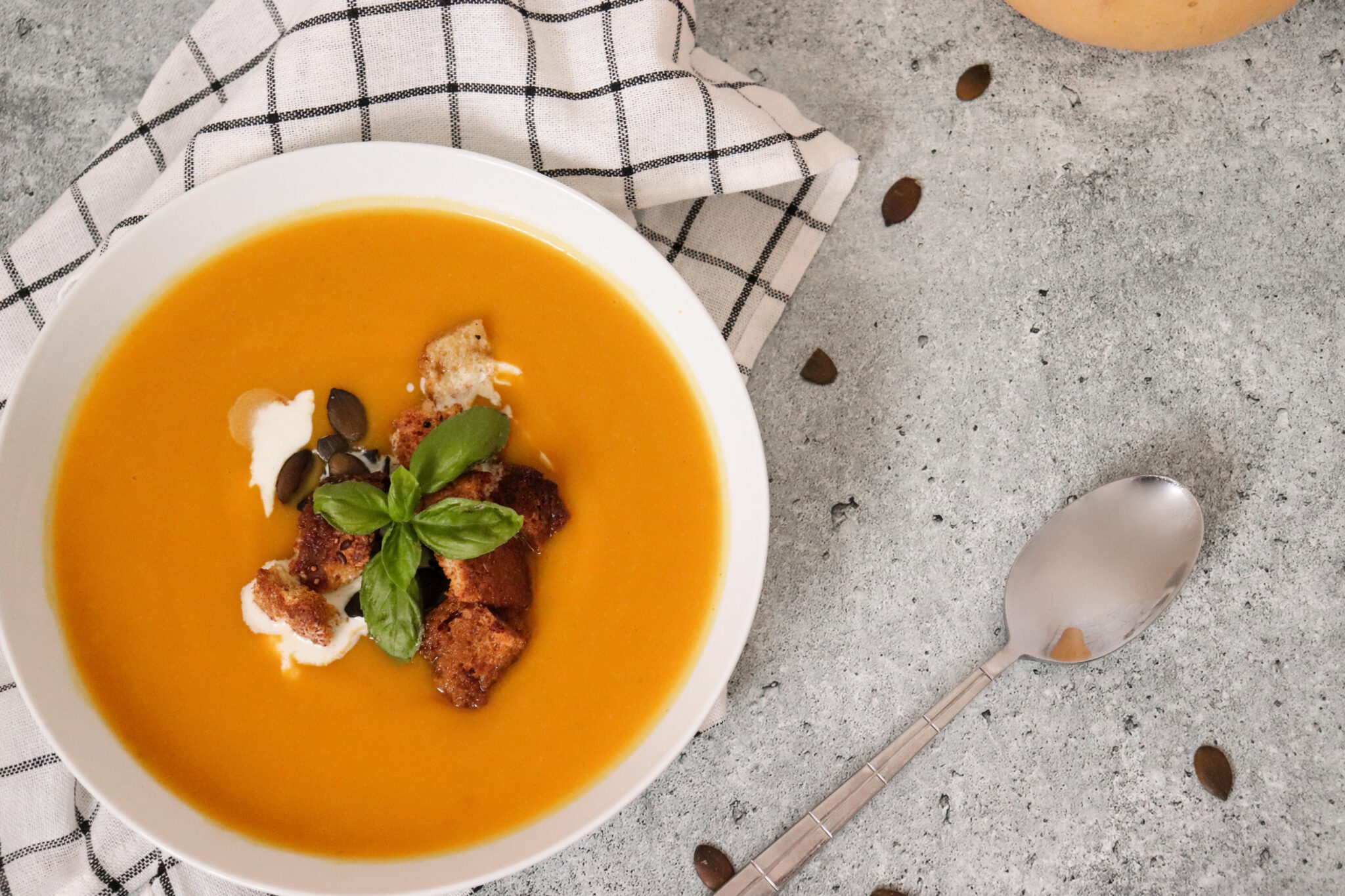 Potage courge, patate douce et pomme – Audrey Lagacé – Nutritionniste